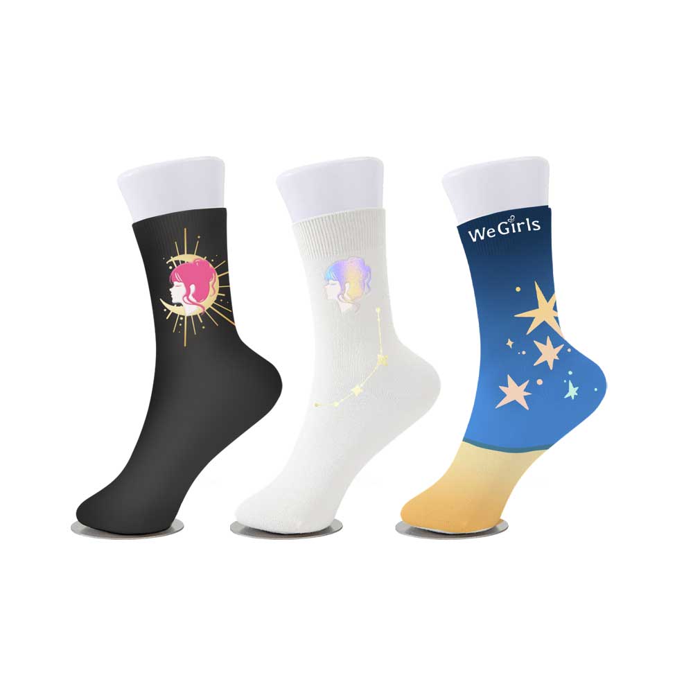 WeGirls 4-Pack Mid-Crew Socks - Cosmic Characters